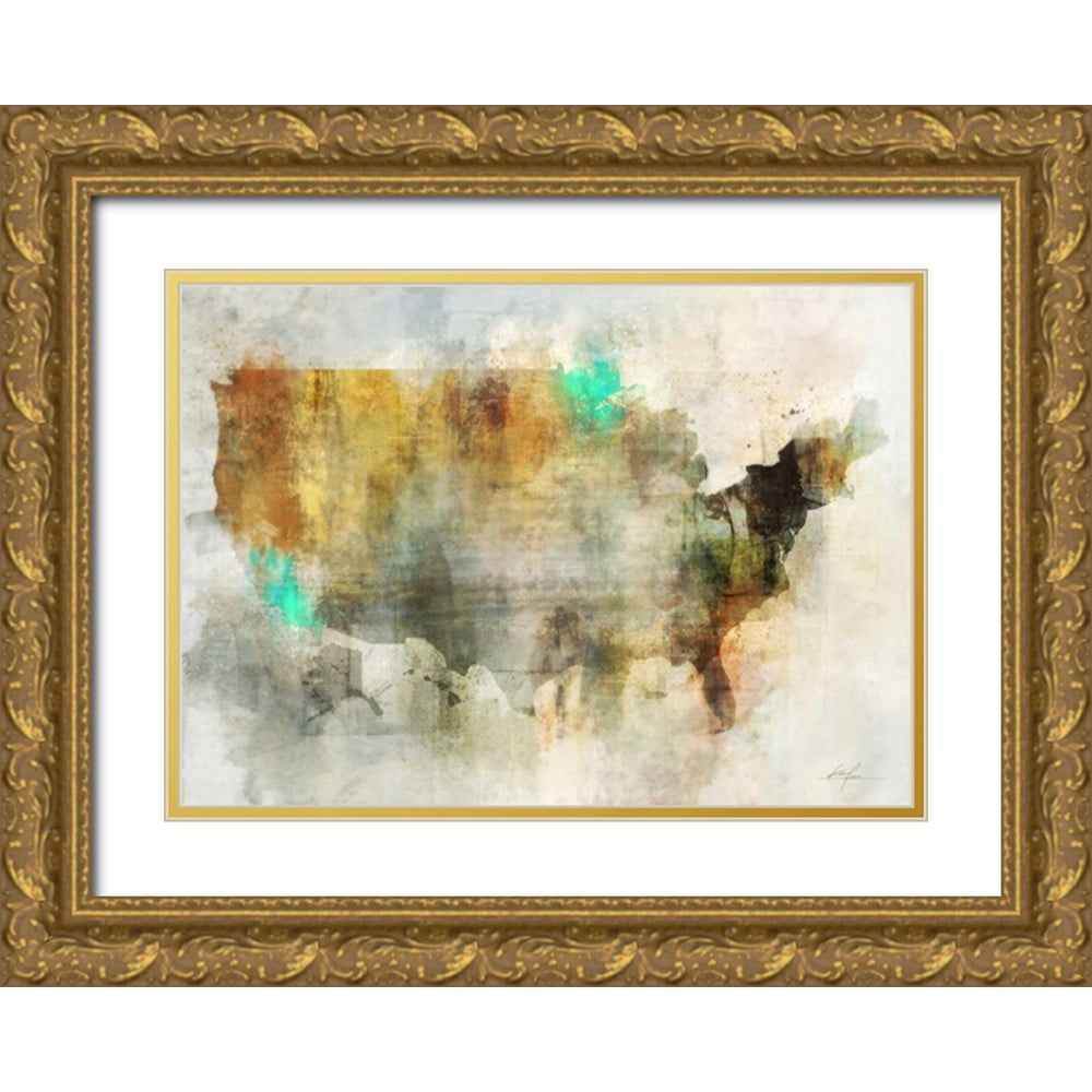 Roko, Ken 14x11 Gold Ornate Wood Framed with Double Matting Museum Art ...