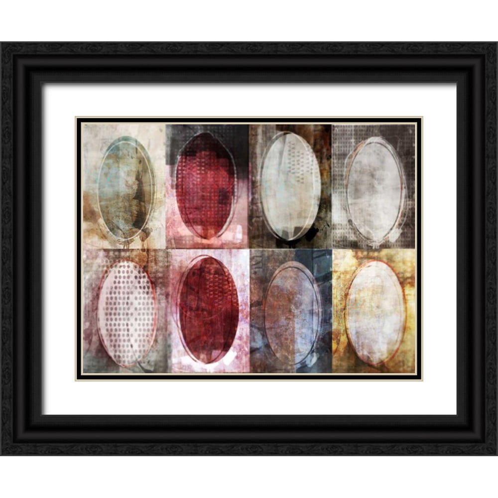 Roko, Ken 14x12 Black Ornate Wood Framed with Double Matting Museum Art ...