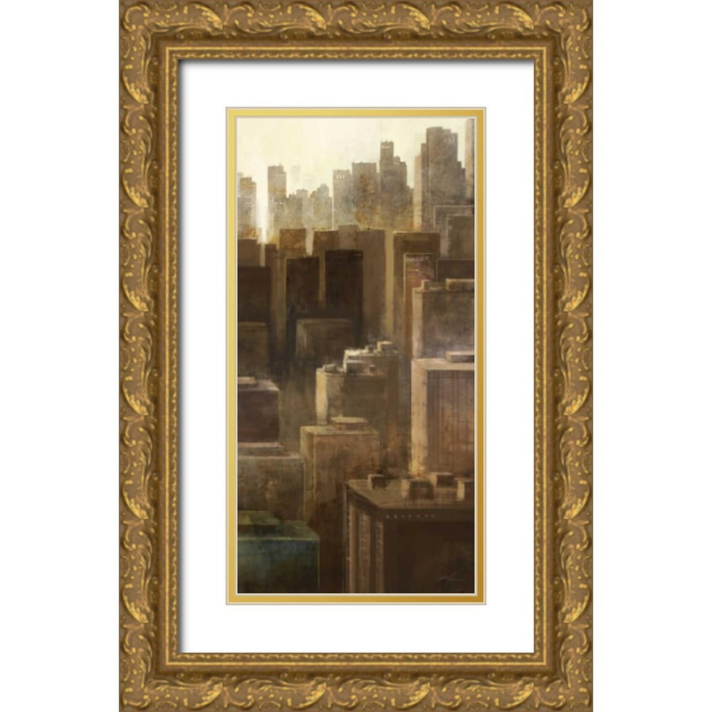 Roko, Ken 14x24 Gold Ornate Wood Framed with Double Matting Museum Art ...