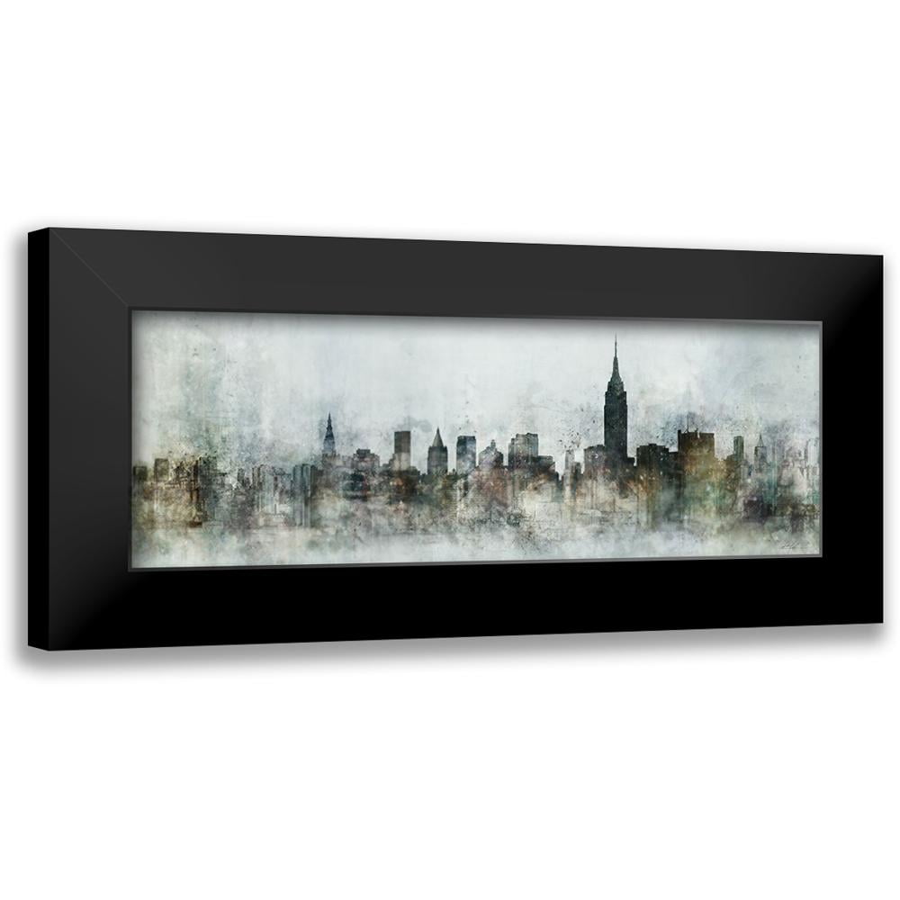 Roko, Ken 14x7 Black Modern Framed Museum Art Print Titled - Big City ...