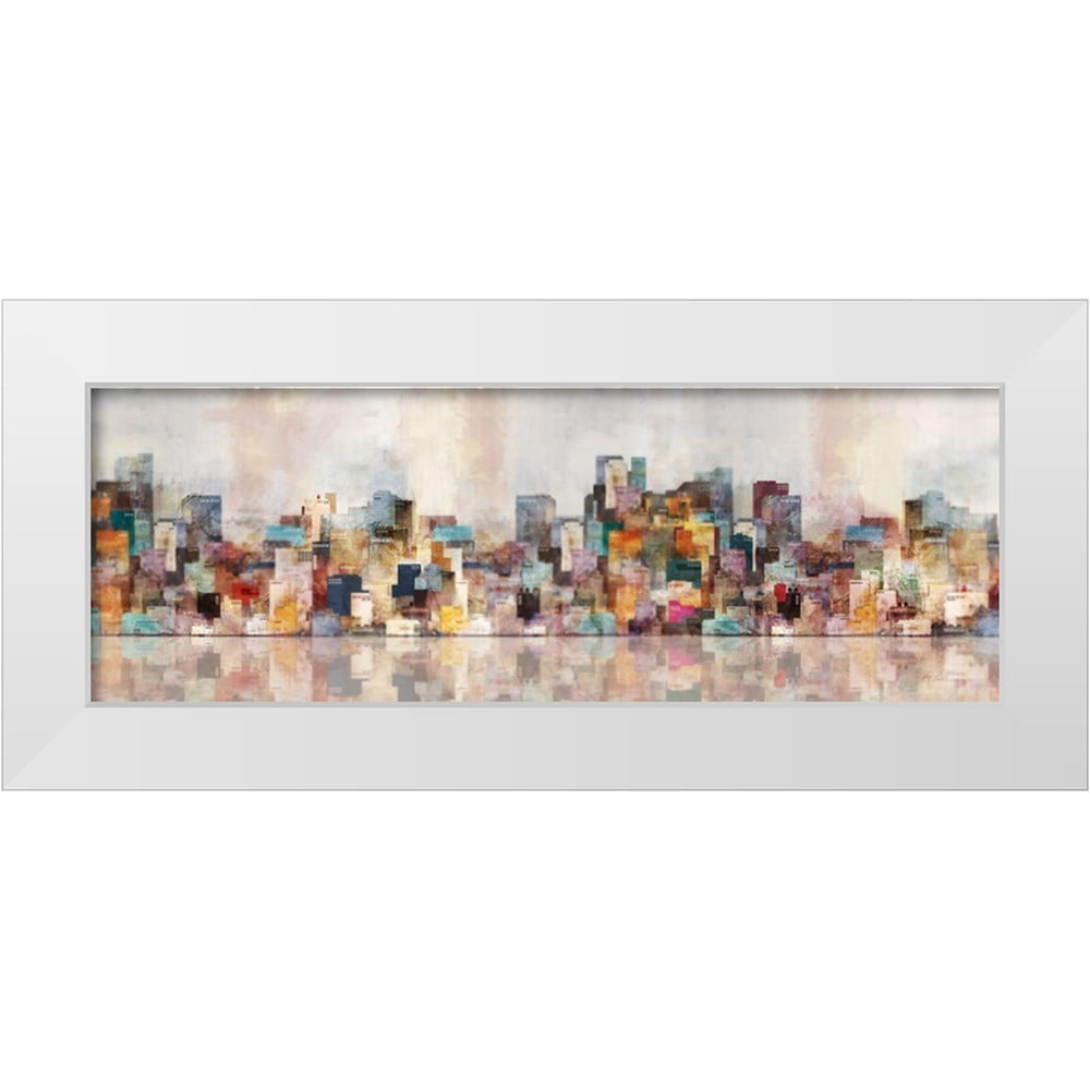 Roko, Ken 14x7 White Modern Wood Framed Museum Art Print Titled - City ...