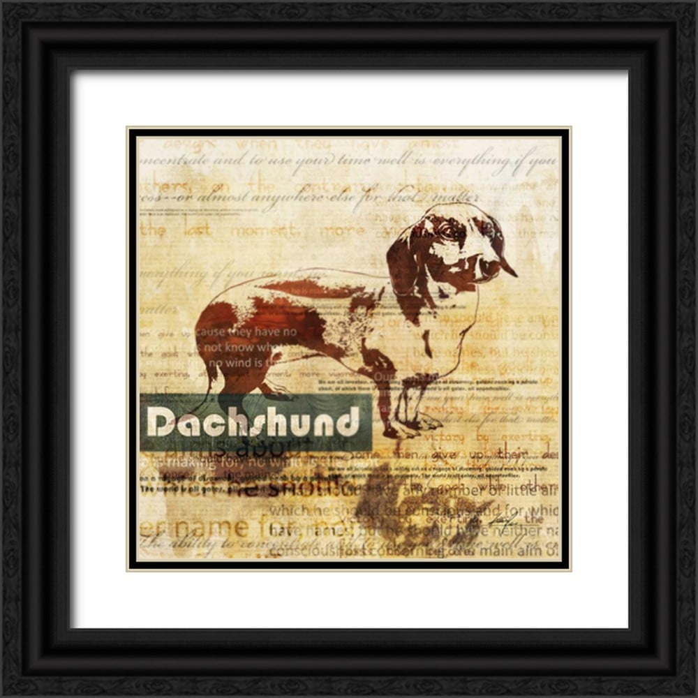 Roko, Ken 15x15 Black Ornate Wood Framed with Double Matting Museum Art ...