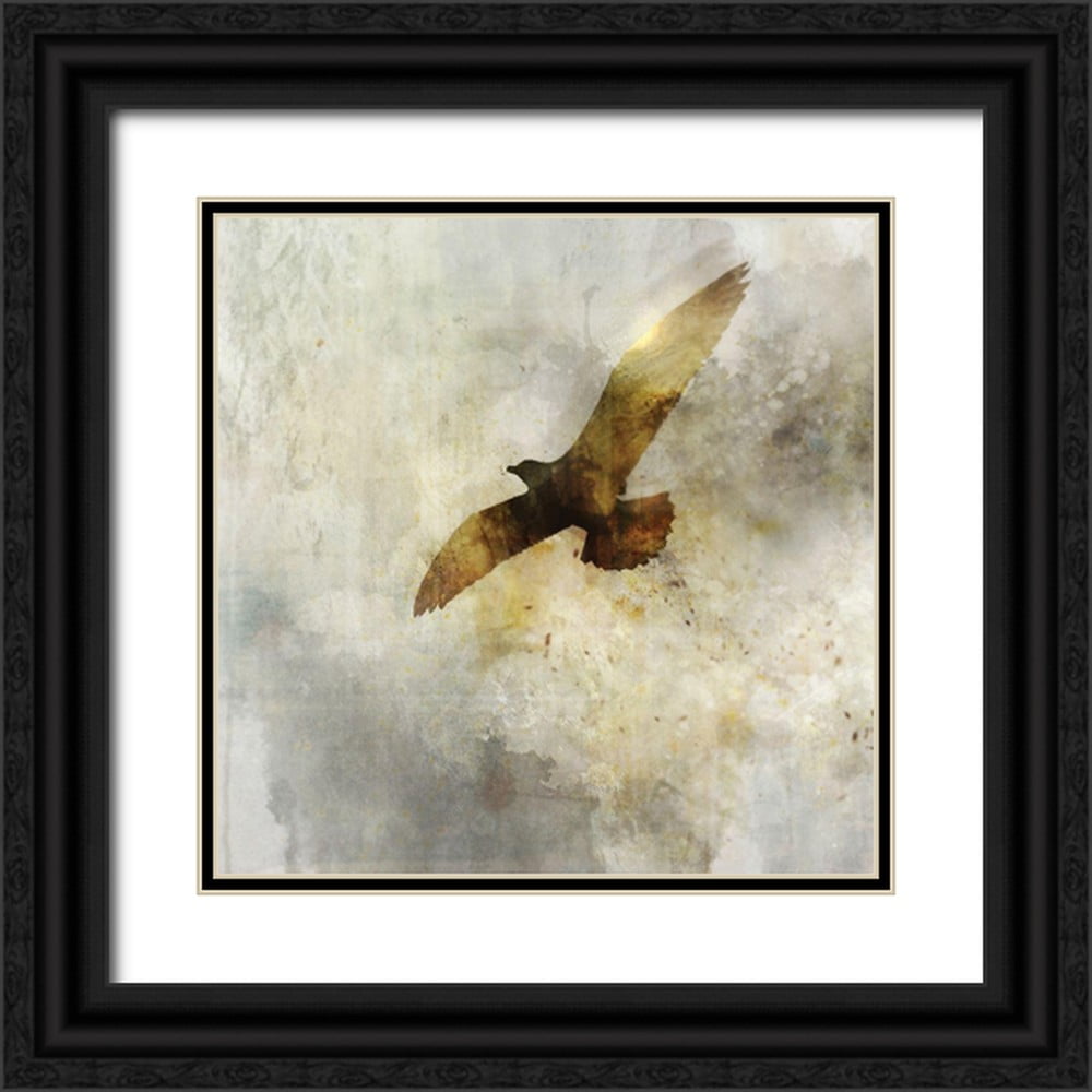 Roko, Ken 15x15 Black Ornate Wood Framed with Double Matting Museum Art ...