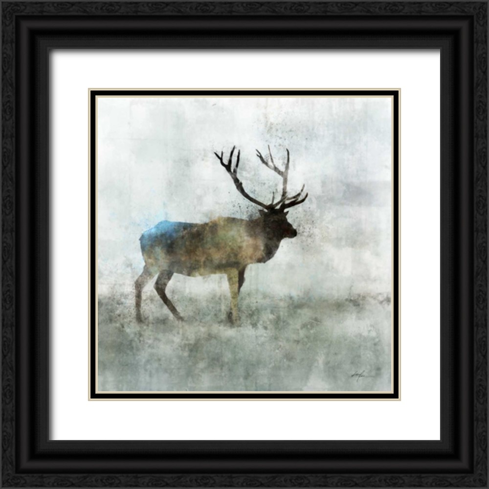 Roko, Ken 15x15 Black Ornate Wood Framed with Double Matting Museum Art ...