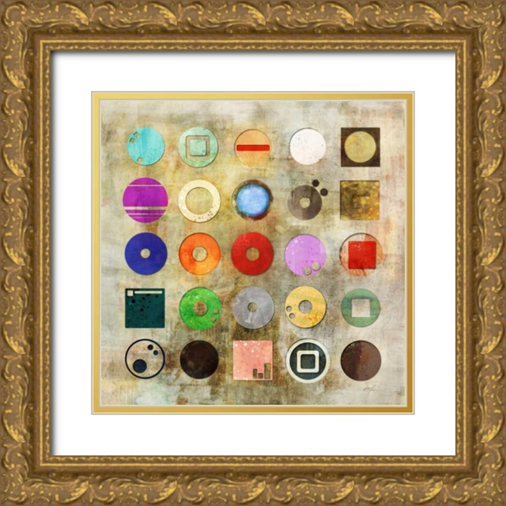 Roko, Ken 15x15 Gold Ornate Wood Framed with Double Matting Museum Art ...