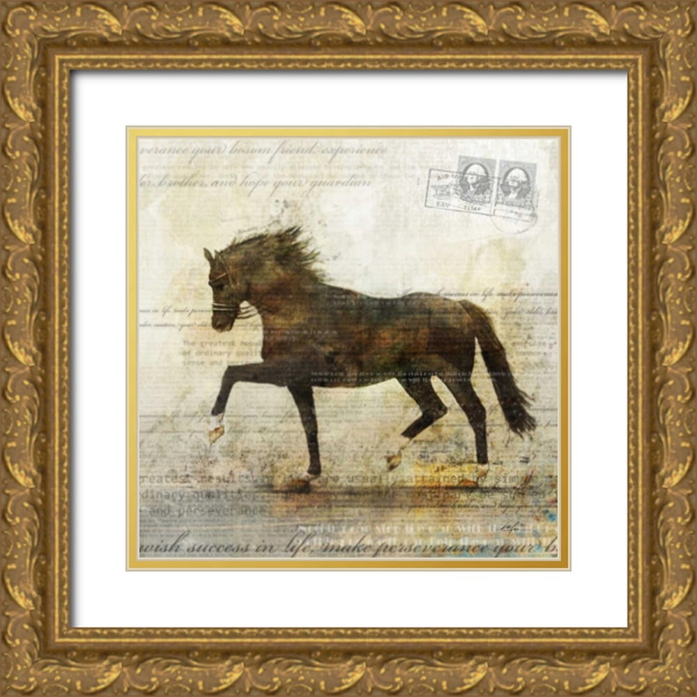 Roko, Ken 15x15 Gold Ornate Wood Framed with Double Matting Museum Art ...