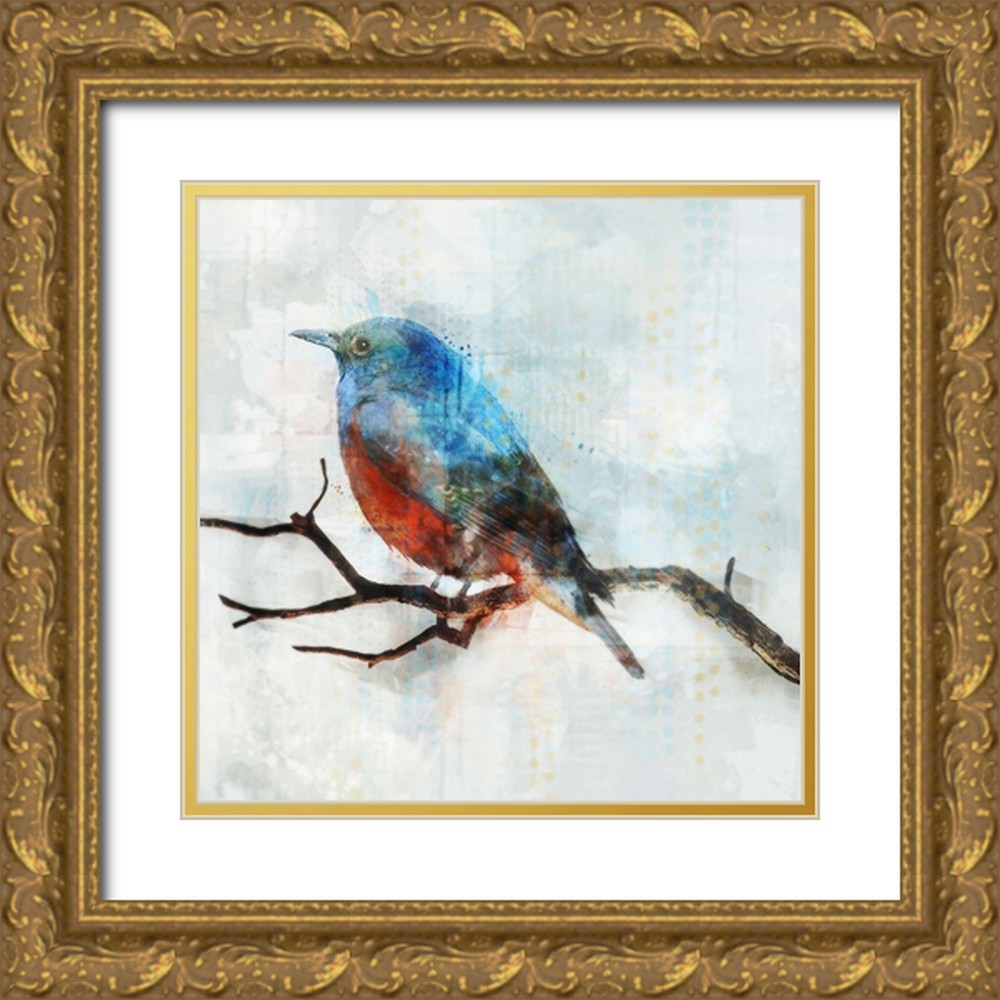 Roko, Ken 15x15 Gold Ornate Wood Framed with Double Matting Museum Art ...