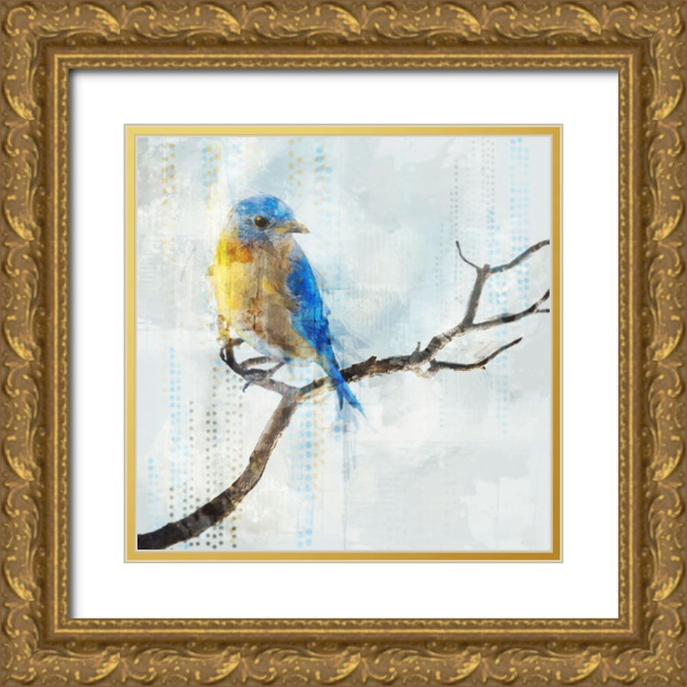 Roko, Ken 15x15 Gold Ornate Wood Framed with Double Matting Museum Art ...