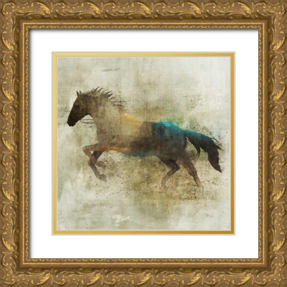Roko, Ken 15x15 Gold Ornate Wood Framed with Double Matting Museum Art ...