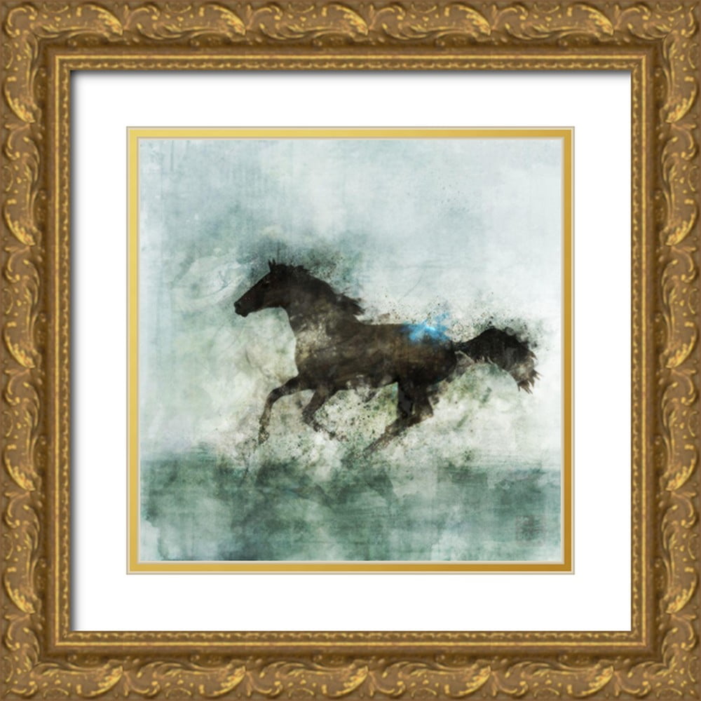 Roko, Ken 15x15 Gold Ornate Wood Framed with Double Matting Museum Art ...