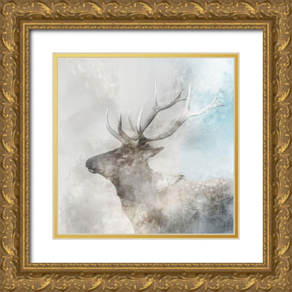 Roko, Ken 15x15 Gold Ornate Wood Framed with Double Matting Museum Art ...