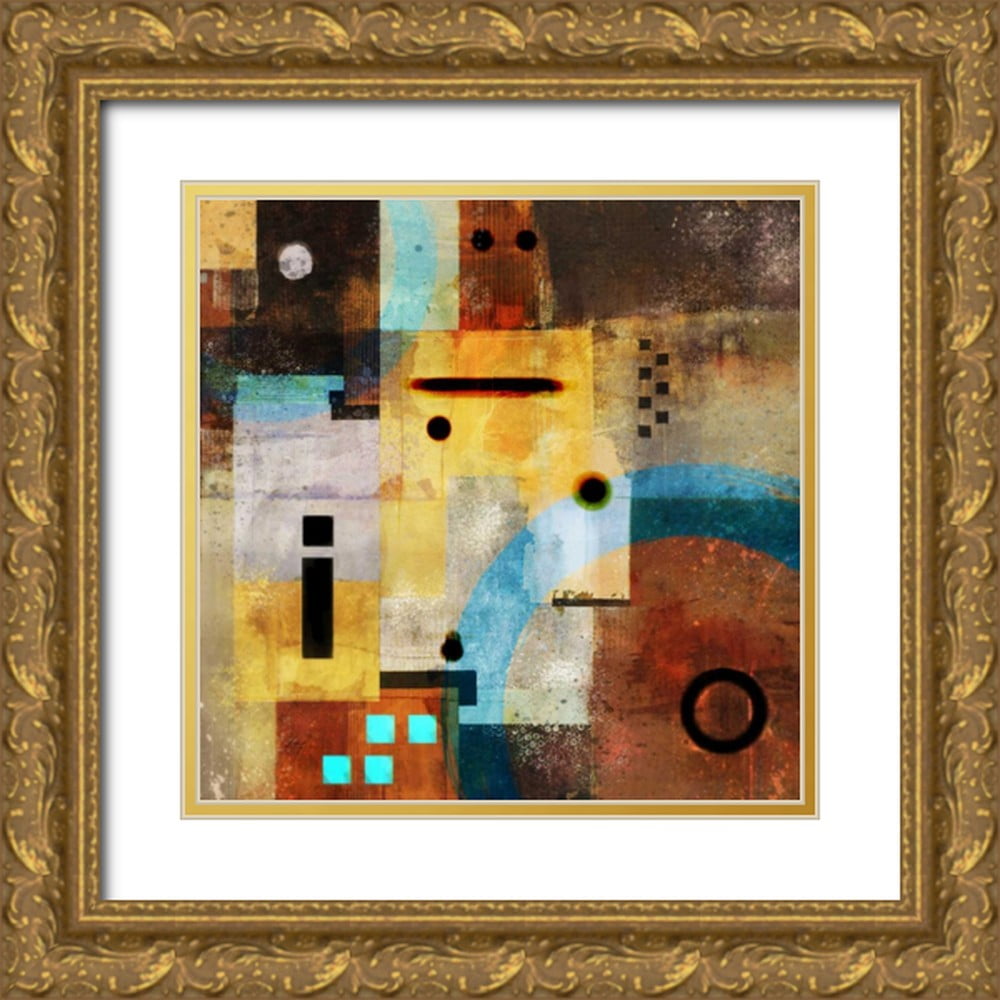 Roko, Ken 15x15 Gold Ornate Wood Framed with Double Matting Museum Art ...