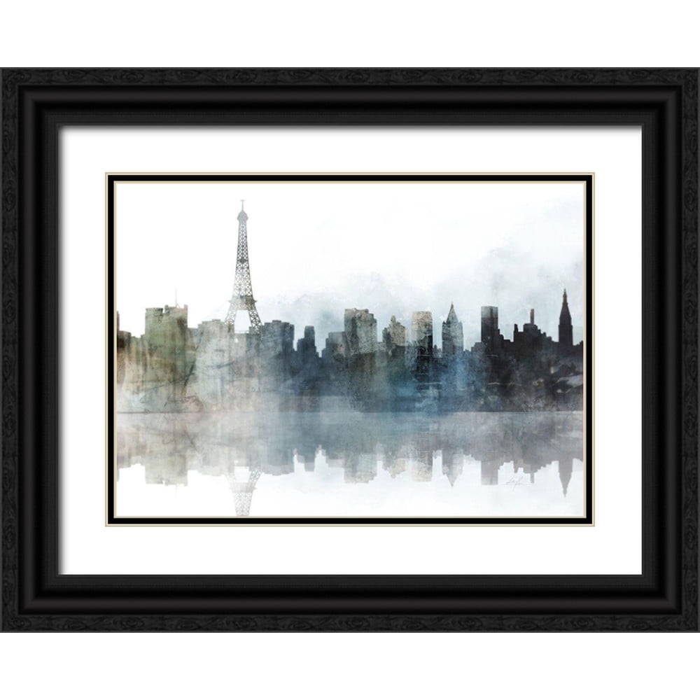 Roko, Ken 18x14 Black Ornate Wood Framed with Double Matting Museum Art ...