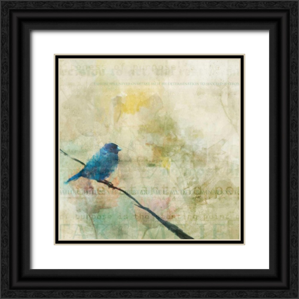 Roko, Ken 20x20 Black Ornate Wood Framed with Double Matting Museum Art ...