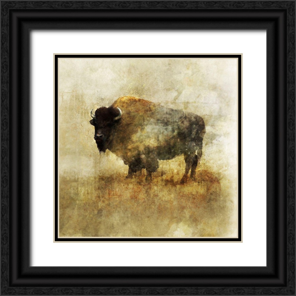 Roko, Ken 20x20 Black Ornate Wood Framed with Double Matting Museum Art ...