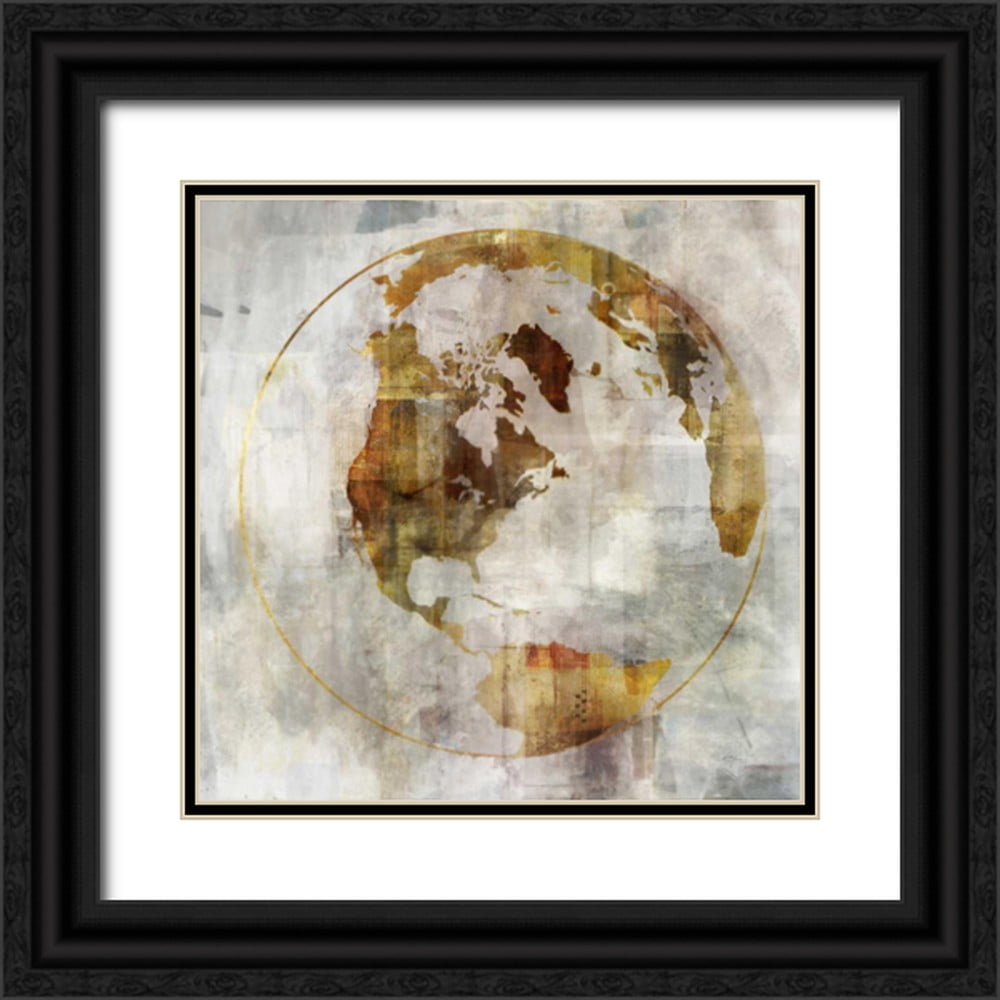 Roko, Ken 20x20 Black Ornate Wood Framed with Double Matting Museum Art ...