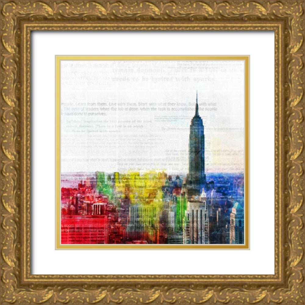 Roko, Ken 20x20 Gold Ornate Wood Framed with Double Matting Museum Art ...