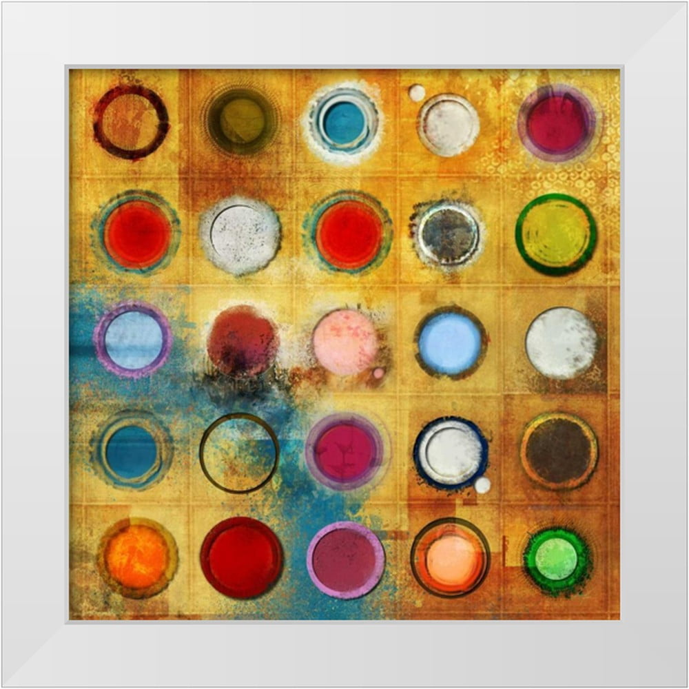 Roko, Ken 20x20 White Modern Wood Framed Museum Art Print Titled - Gold ...