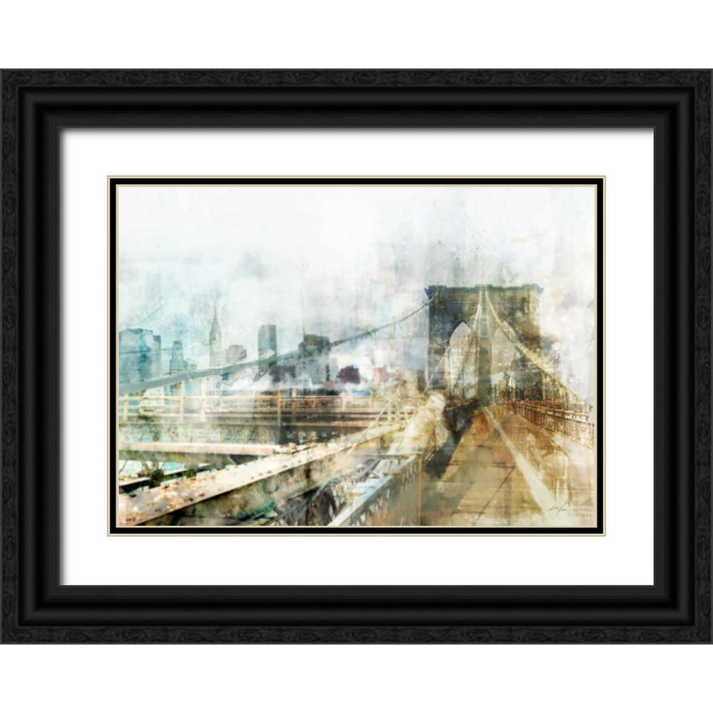 Roko, Ken 24x18 Black Ornate Wood Framed with Double Matting Museum Art ...