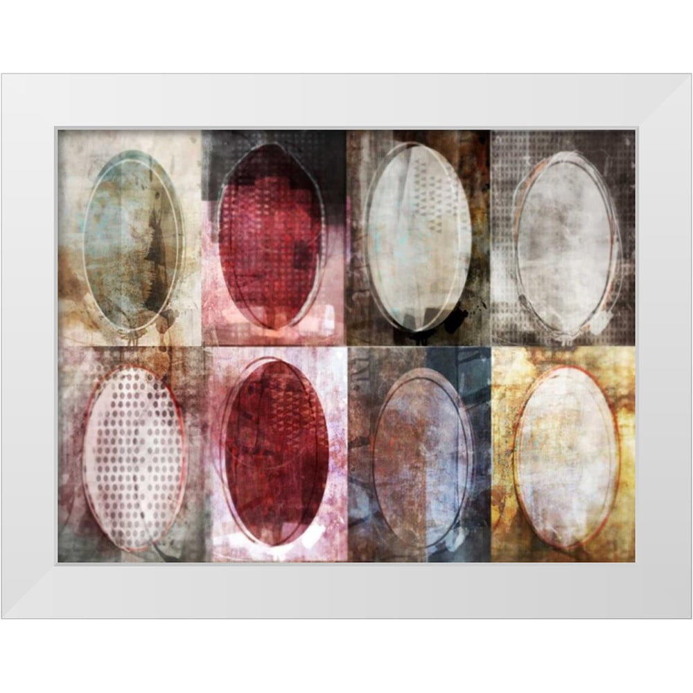 Roko, Ken 24x19 White Modern Wood Framed Museum Art Print Titled - Oval ...