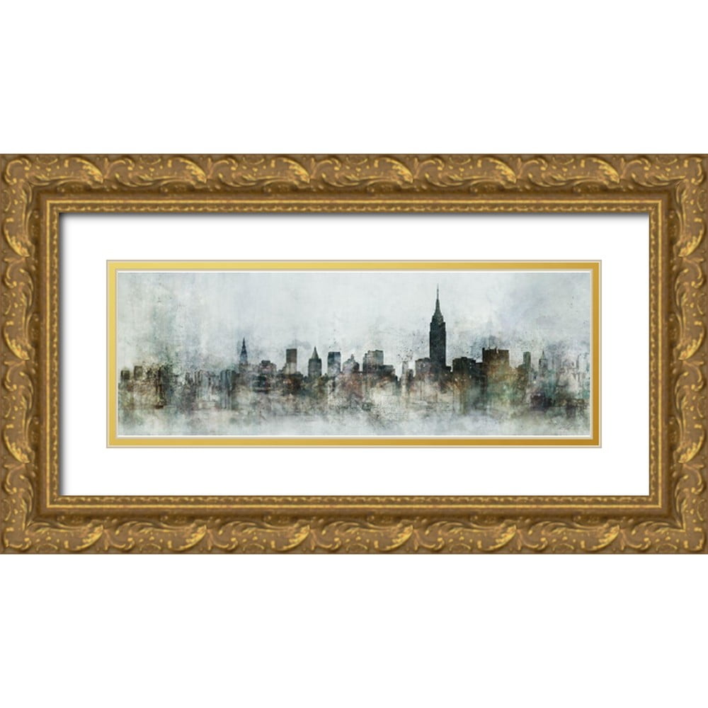 Roko, Ken 32x14 Gold Ornate Wood Framed with Double Matting Museum Art ...