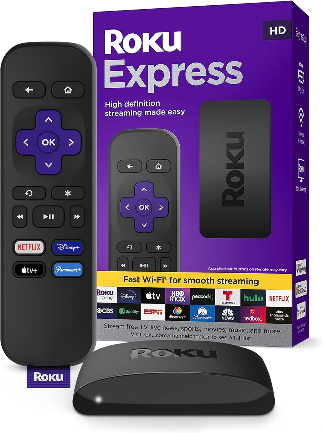 Pre-Owned Roku 3960R Express HD Streaming Device with Standard Remote ...