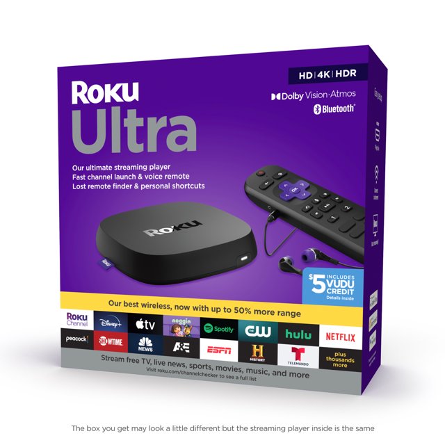 Roku Ultra | 4K/HDR/Dolby Vision Streaming Device with Private ...