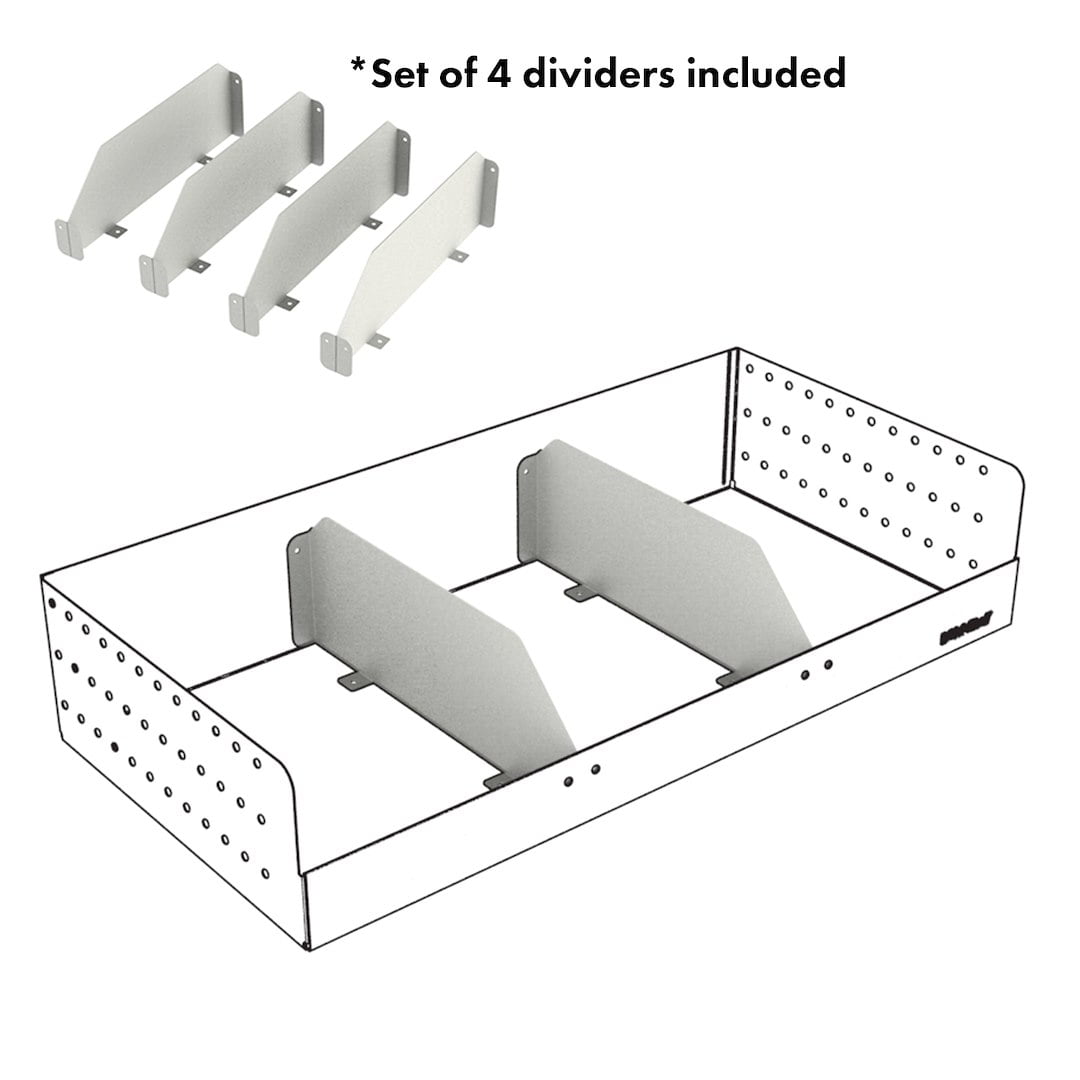 Rola-Case Rola-Shelf 6-Slot Van Storage Shelf Dividers - Walmart.com