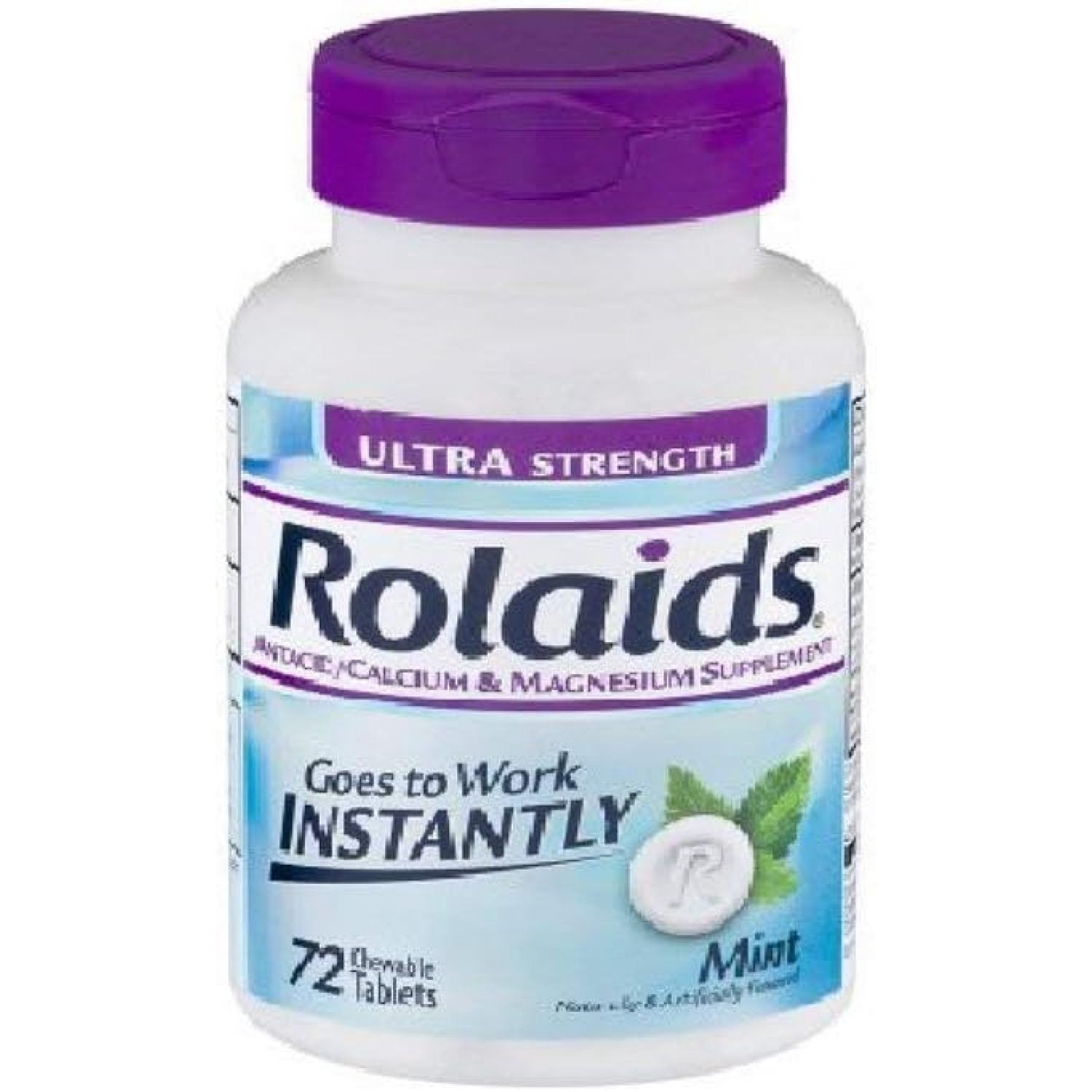 Rolaids Antacid / Dietary Supplement - Ultra Strength - 72 - Mint ...