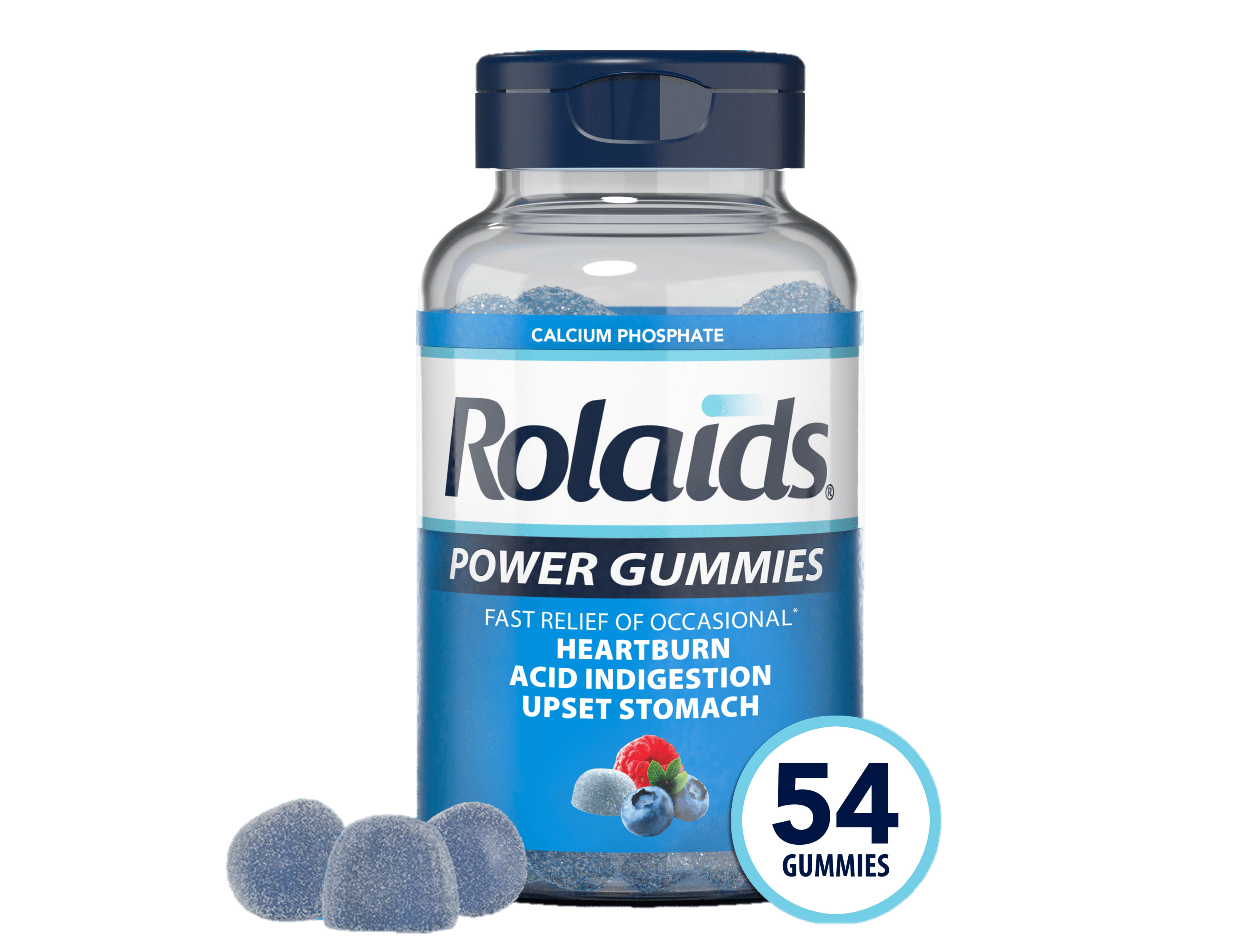 Rolaids Antacid Gummies, Berry Flavored Chewable Uprising for Fast ...