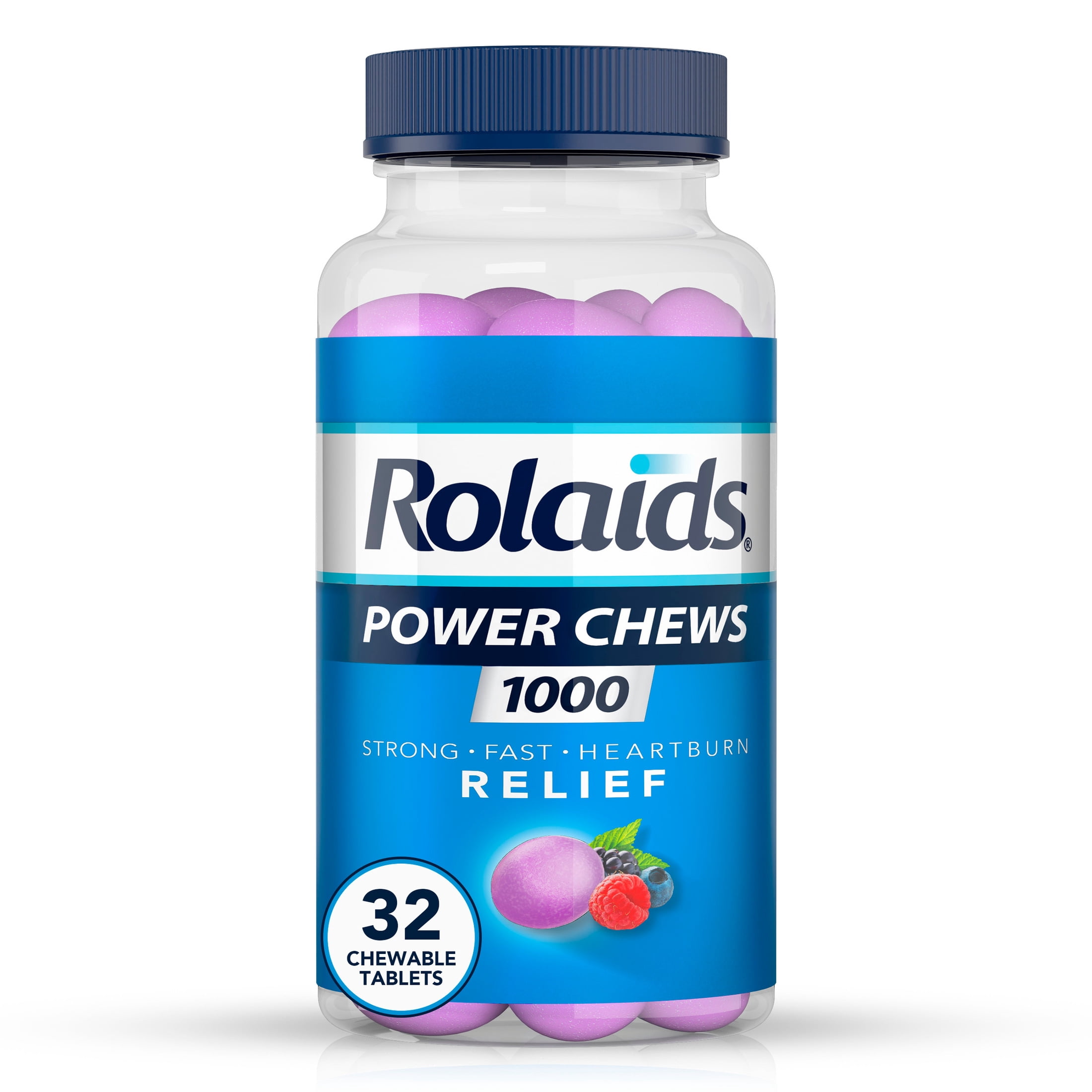 Rolaids Antacid Power Chews, Heartburn Medicine, Berry Flavored ...