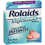Rolaids Softchews Antacid Strawberry - 24 ct HSA/FSA Eligible - Walmart.com