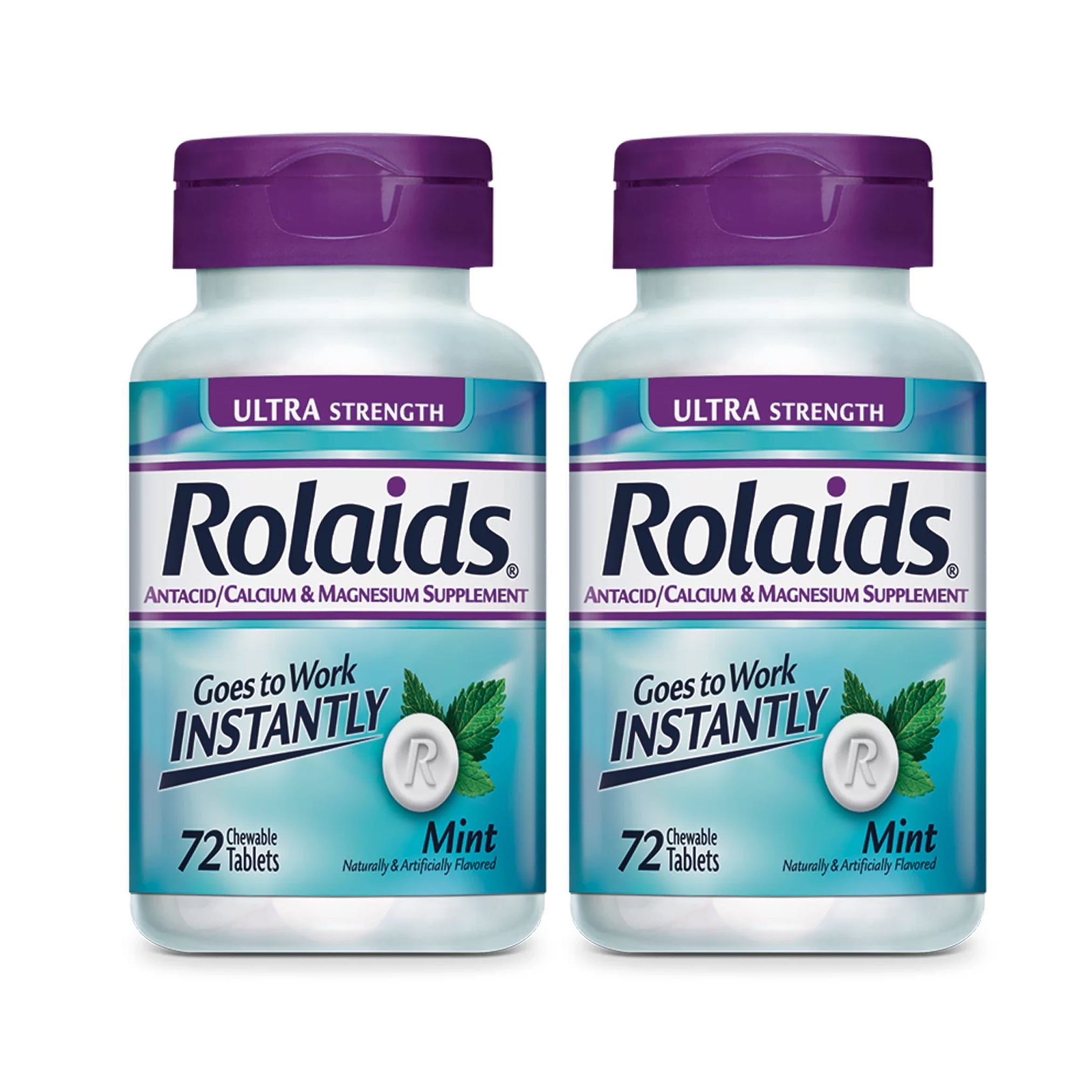 Rolaids Ultra Strength Antacid Tablets (72 Ct, Mint) (2 Pack) - Walmart.com