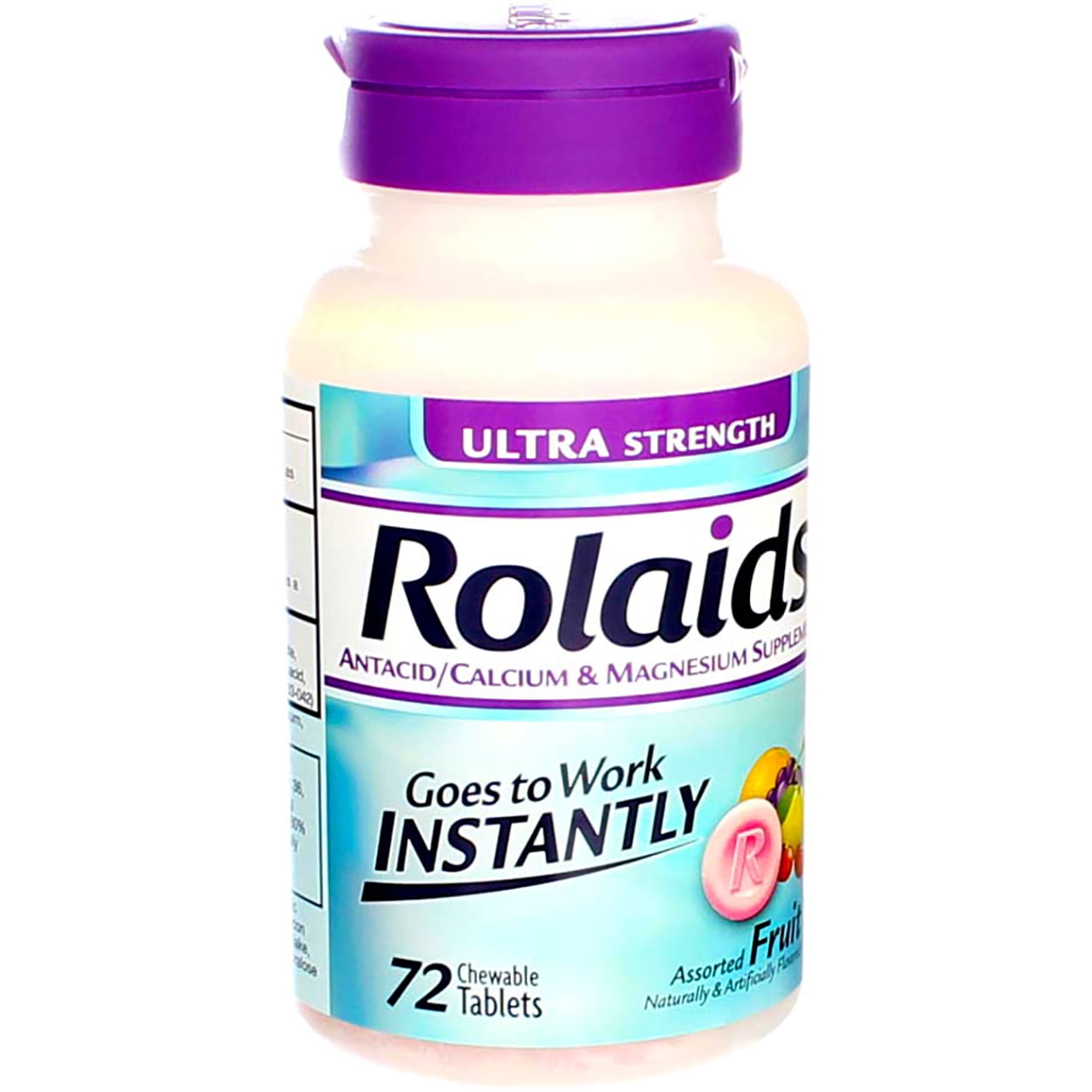 Rolaids Ultra Strength Calcium & Magnesium Supplement Antacid Chewable ...