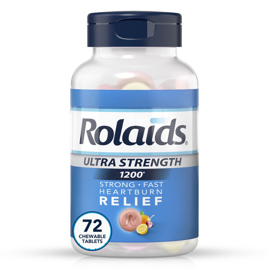 Rolaids Ultra Strength Chewable Antacid Tablets for Acid Indigestion and Heartburn, Fruit, 72 ...
