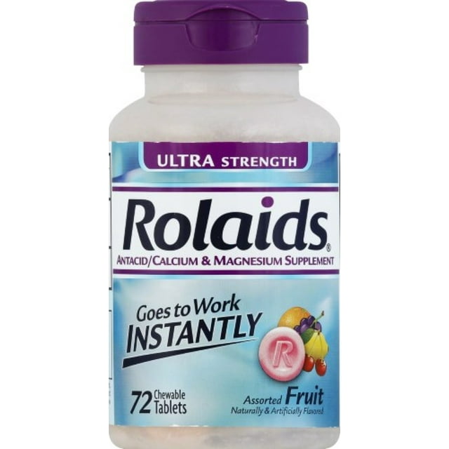 Rolaids Ultra Strength Fruit Antacid Tablets (Pack of 3) - Walmart.com