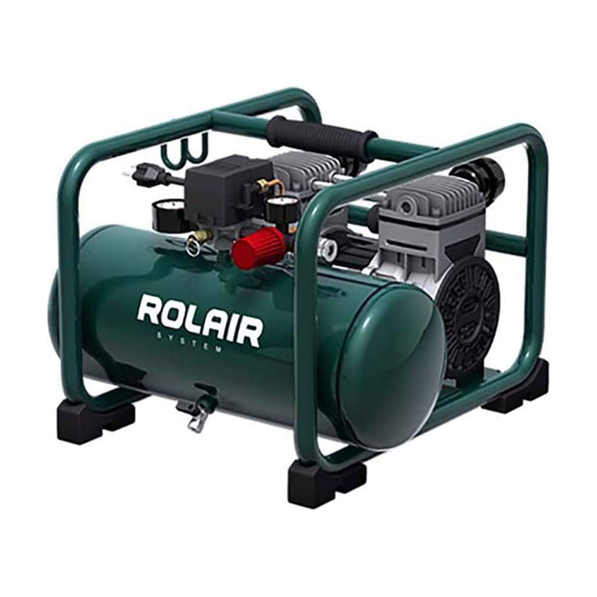 Rolair 2 Horsepower 115 Volt Hand Carry Portable Quiet Operation Air ...