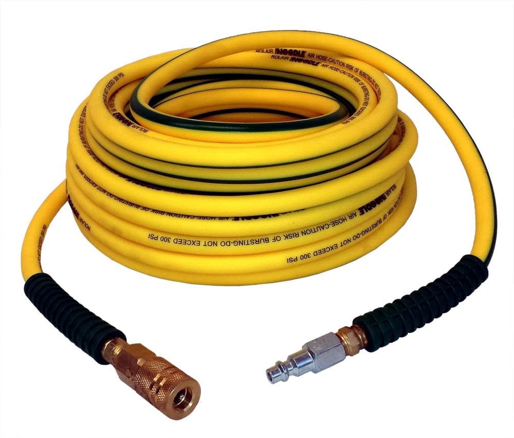 Rolair 3/8 In. X 50 Ft. Noodle Air Compressor Hose (Incl. 1/4In Coupler ...