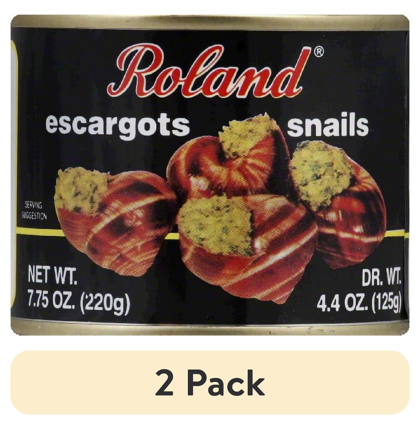 (2 pack) Roland Canned Escargot Snails, Allergens Not Contained, 7.75 ...