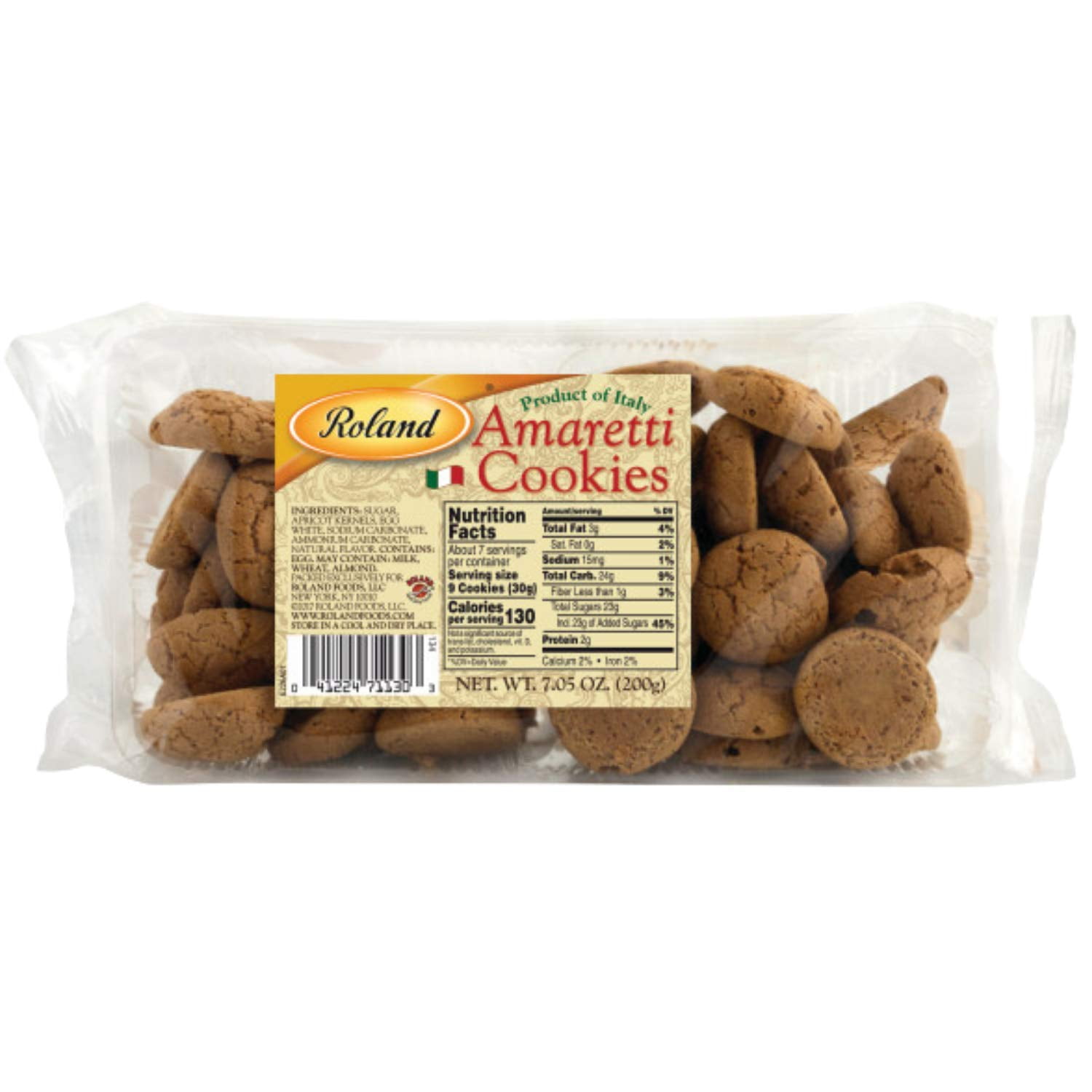 Roland Foods Amaretti Cookies, IFF17 7 Ounce Bag, Pack of 5 - Walmart.com