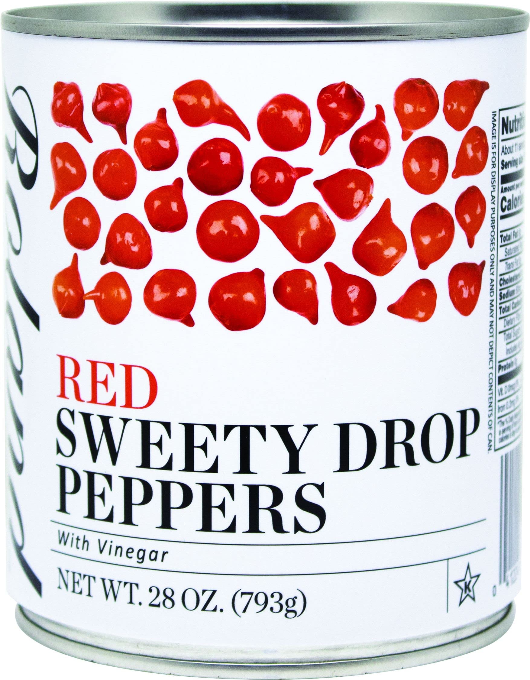 Roland Foods Red Sweety Drop Peppers, Specialty Imported Food, 28-Ounce ...