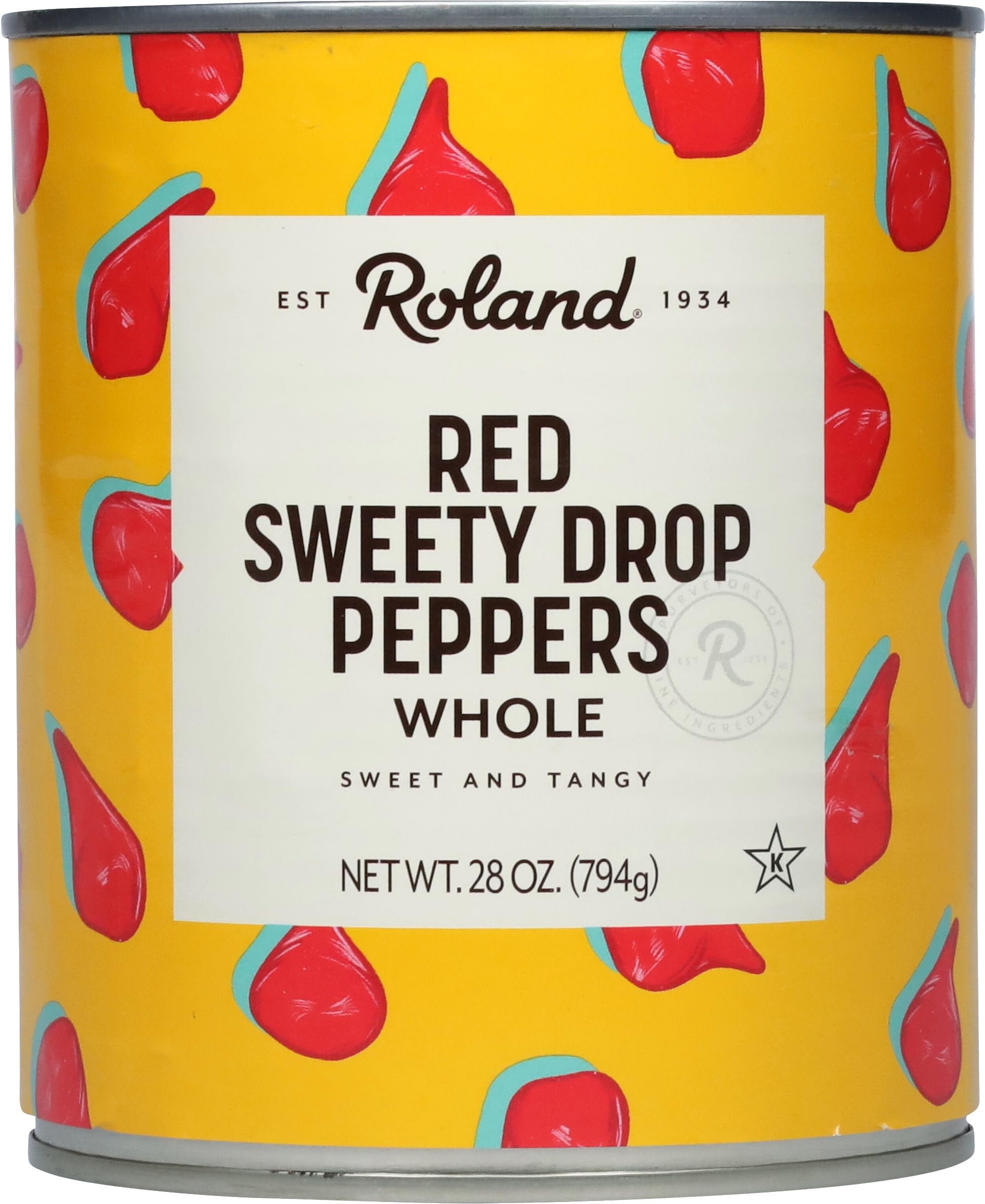 Roland Foods RedITSC Sweety Drop Peppers, Specialty Imported Food, 28 ...