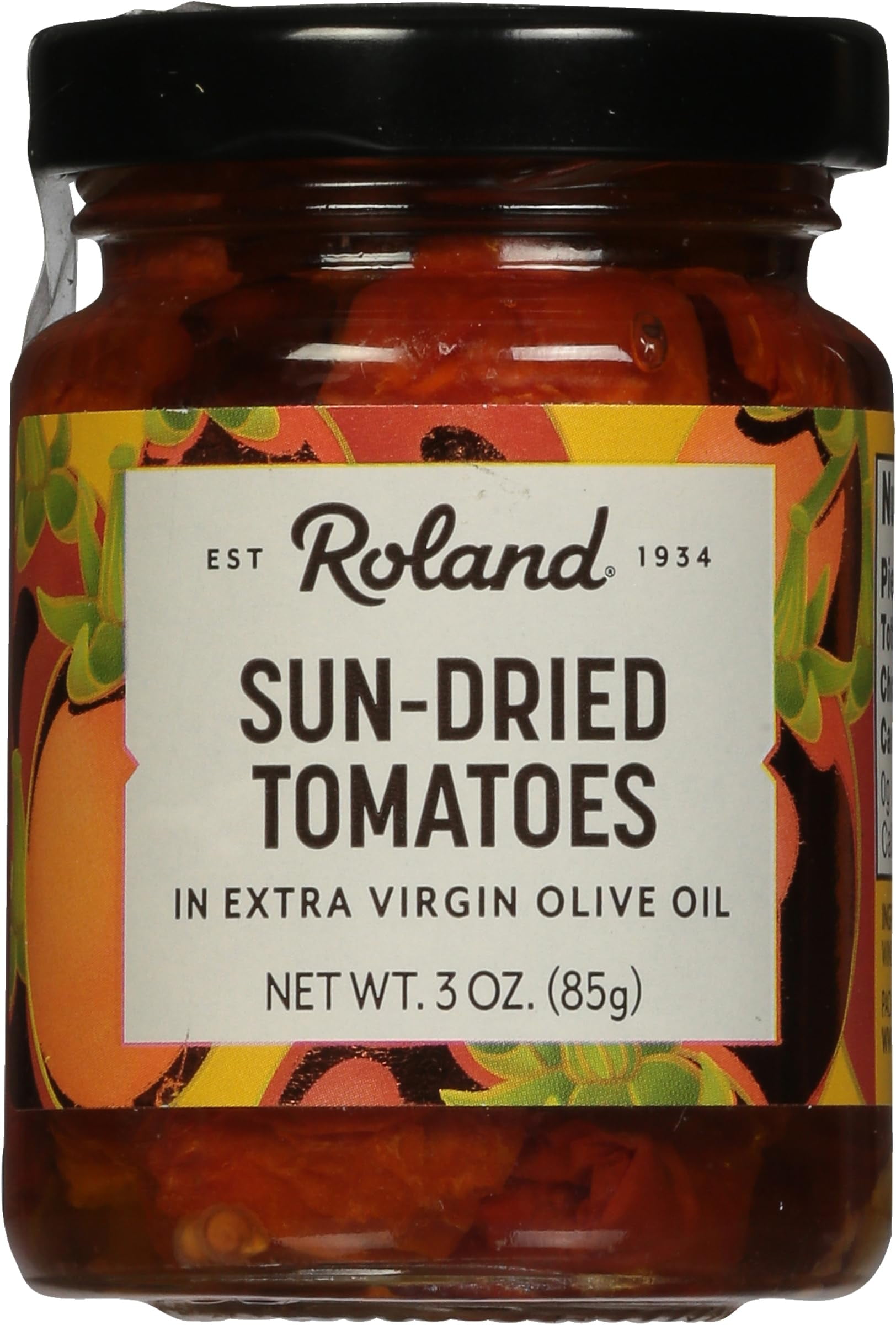 Roland Foods Sun Dried Tomatoes in AIS1 Extra Virgin Olive Oil, 3 Ounce ...