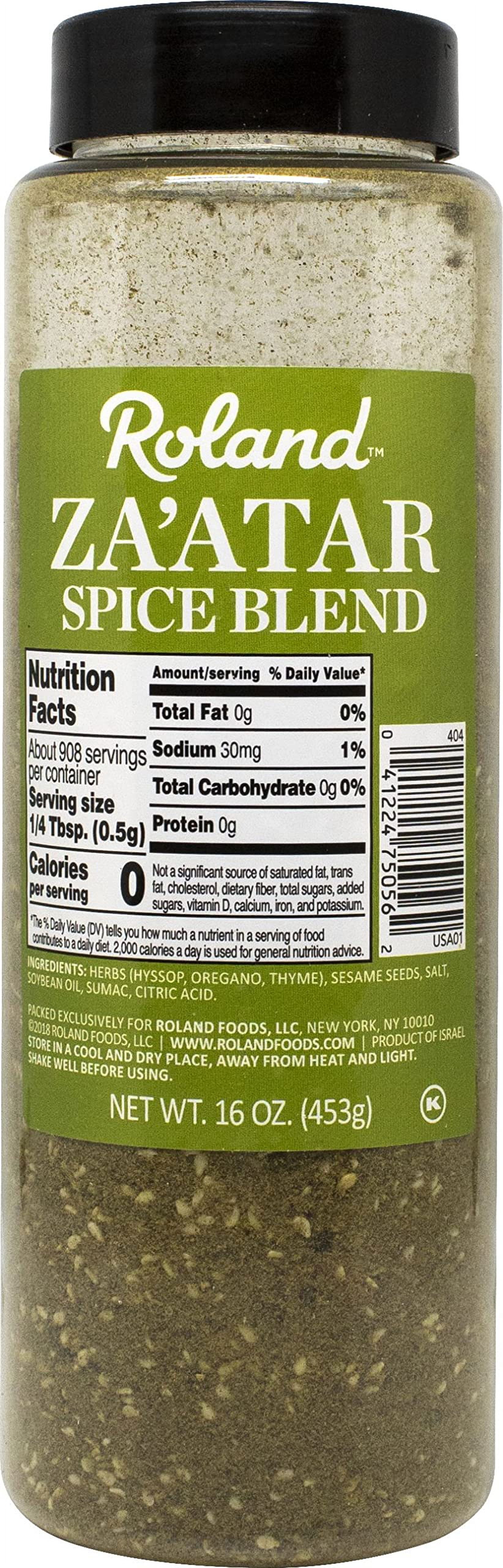 Roland Foods Za'atar SCH4 Spice Blend, Specialty Imported Food, 16 ...