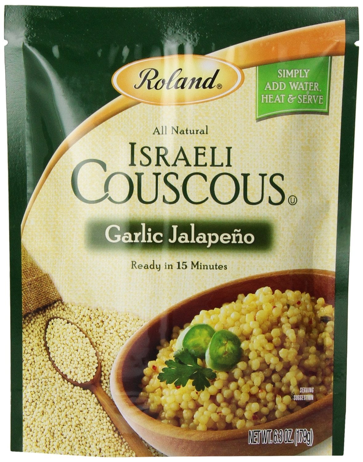 Roland Garlic Jalapeno Israeli Couscous, 6.3 Ounce - 6 per case ...