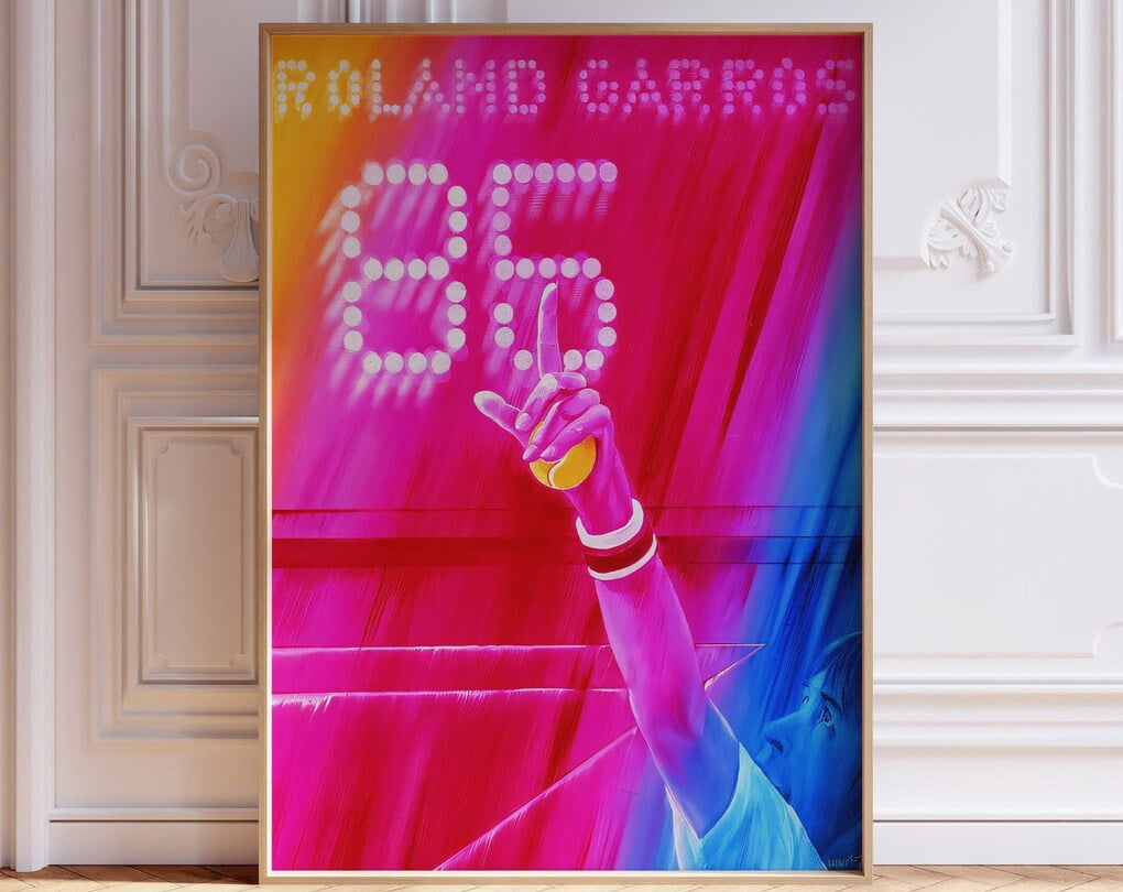 Roland Garros 1985 Print, Tennis Poster, Roland Garros Poster, Sports ...