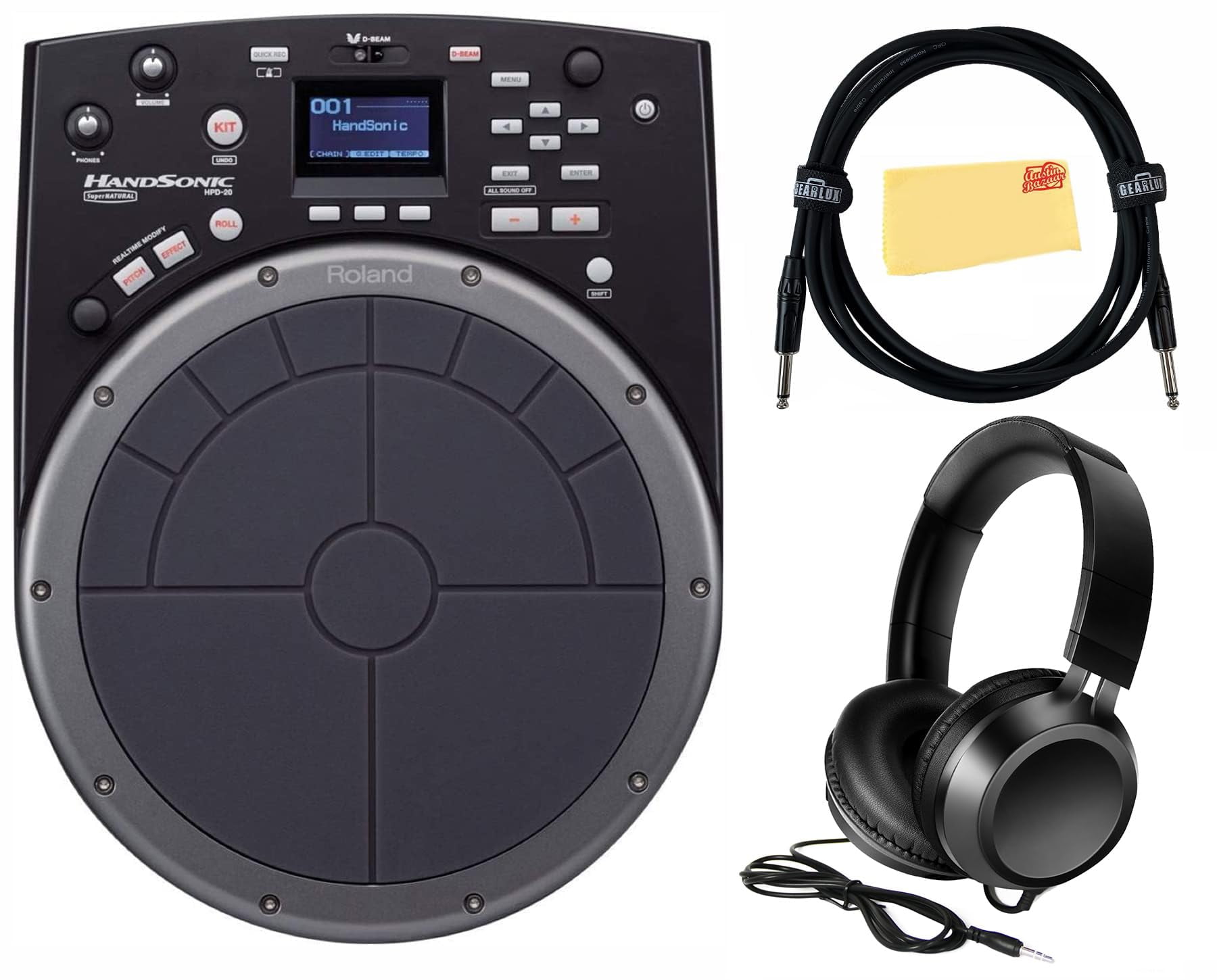 Roland HandSonic HPD-20 Digital Hand Percussion Instrument Bundle with ...