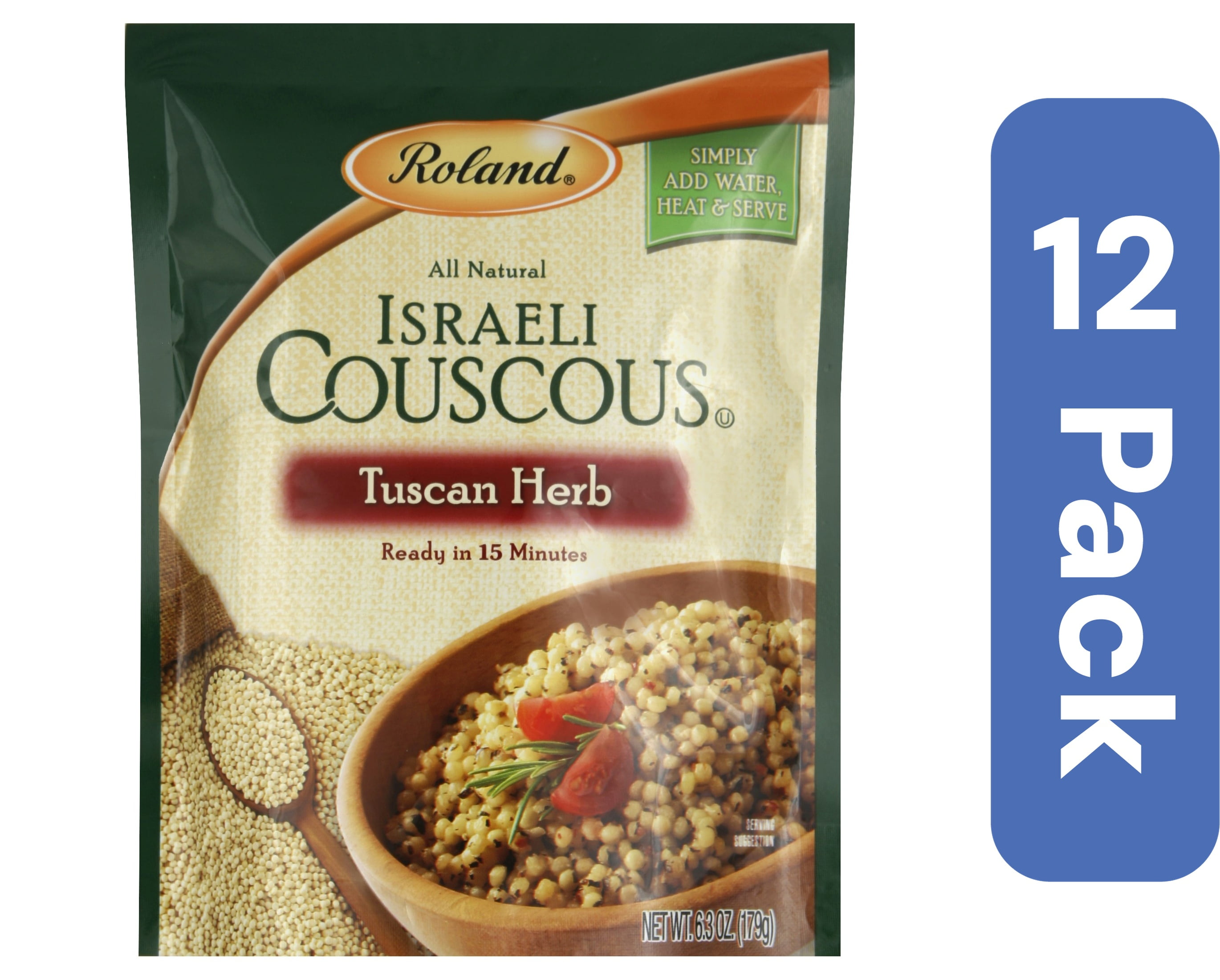 Roland Israeli Couscous Tuscan Herb (Pack of 12) - Walmart.com