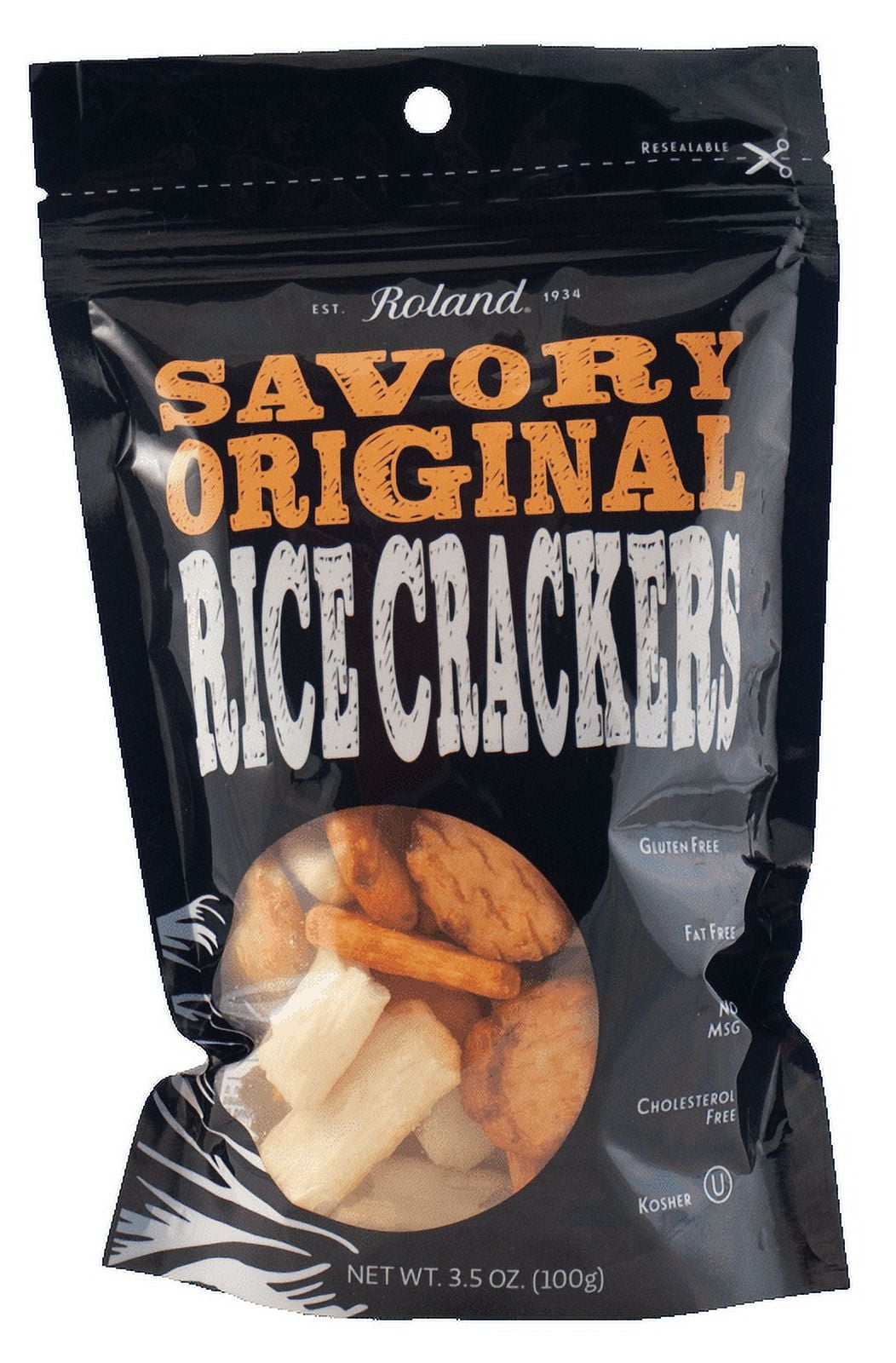 Roland Original Rice Crackers, 3.5oz (100g) - Walmart.com
