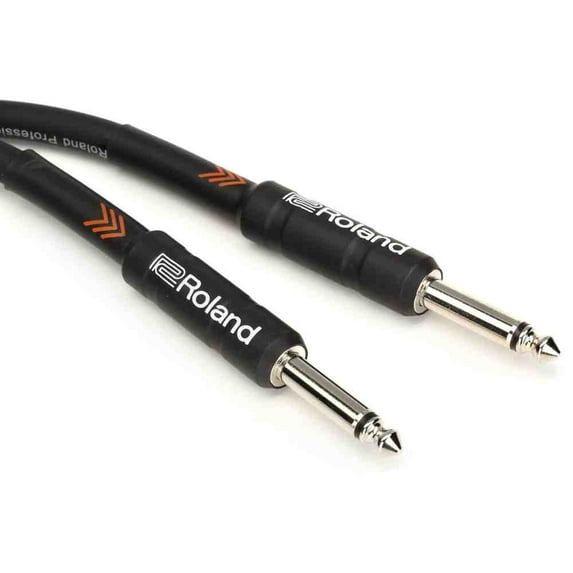 Roland RIC-B10 Black Series Instrument Cable, 10 Ft 3 M Straight/ Straight End - Walmart.com